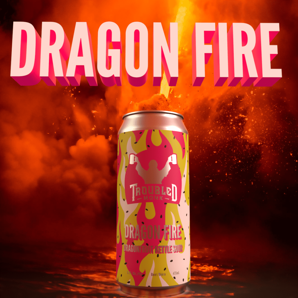 Dragon Fire | Dragon Fruit Kettle Sour - Troubled Monk Brewery