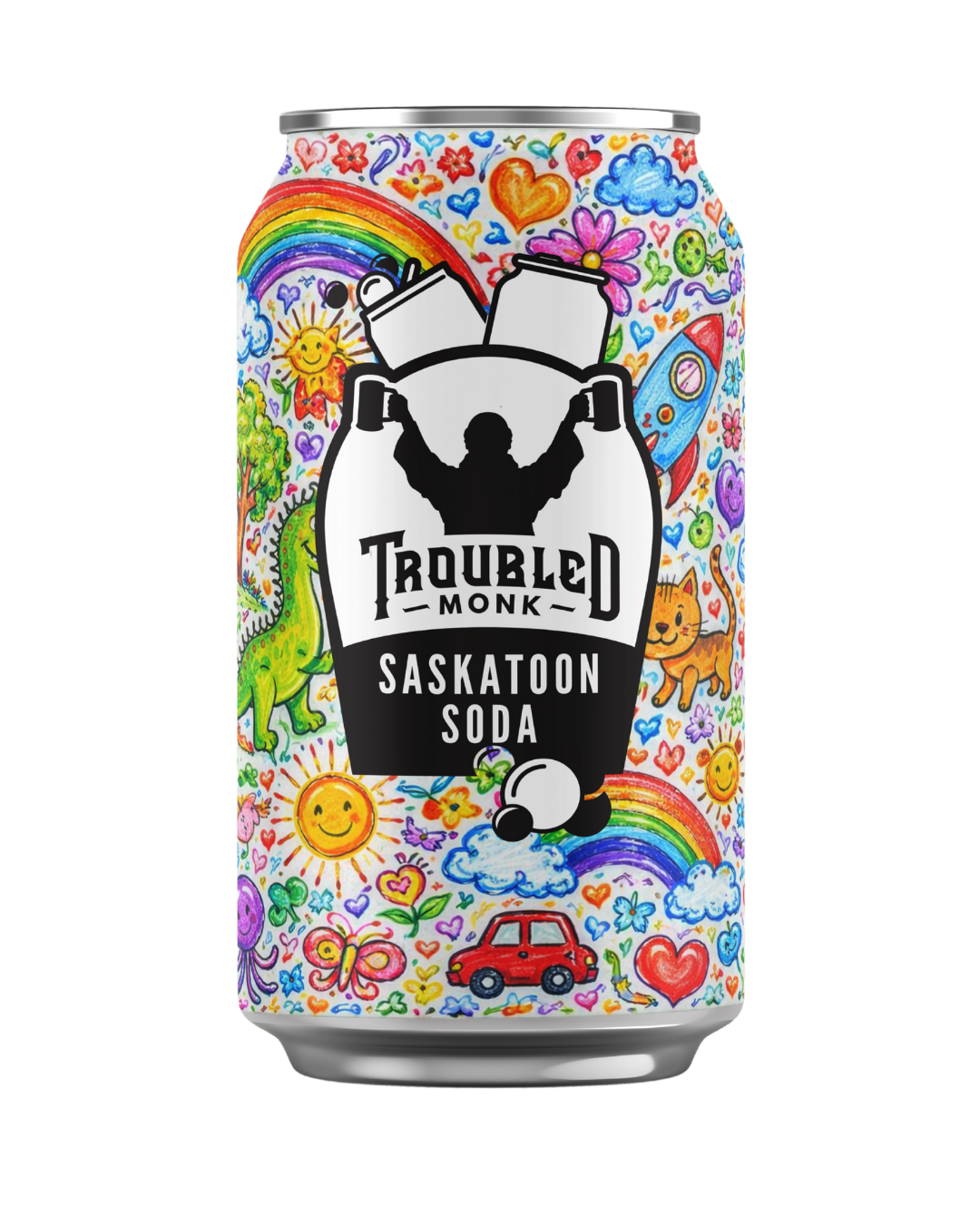 Saskatoon Soda Label Colouring Contest - Troubled Monk Brewery